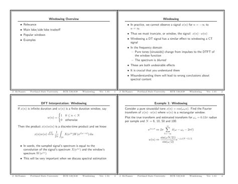 PPT Windowing Overview Windowing Relevance In Practice We Cannot PowerPoint Presentation