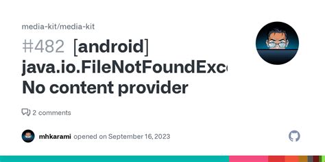Android Java Io FileNotFoundException No Content Provider Issue Media Kit Media Kit