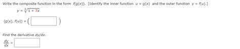 solved write the composite function in the form f g x
