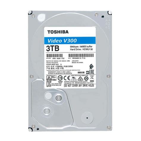 Ổ cứng HDD Toshiba 3TB HDWU130UZSVA 3.5inch dành cho Camera - HugoTech ...