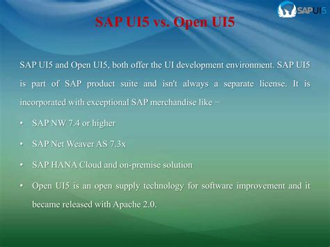 Sap Ui5 Overview Sap Ui5 Pre Requisites Features Pptx