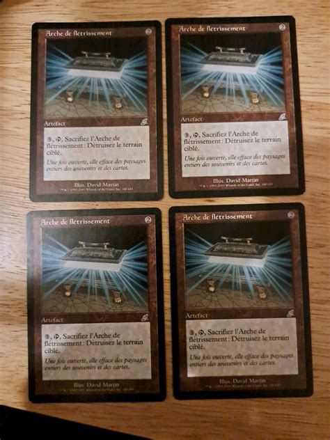 Mtg 4x Ark Of Blight Scourge Nm French Edition Ebay