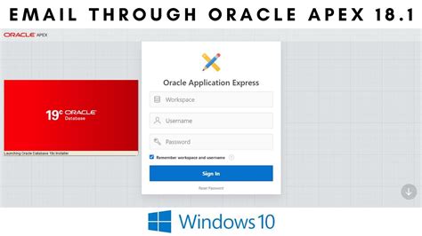 How To Send Email Using Oracle Apex Youtube