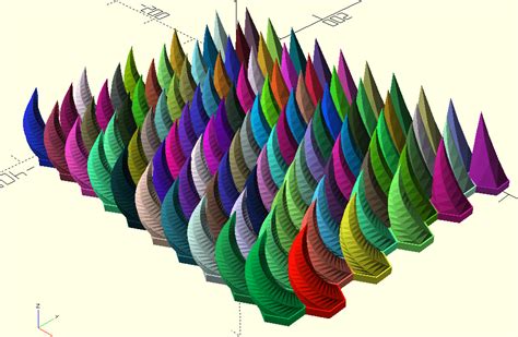 been working on using openscad to make parametric wall art r openscad
