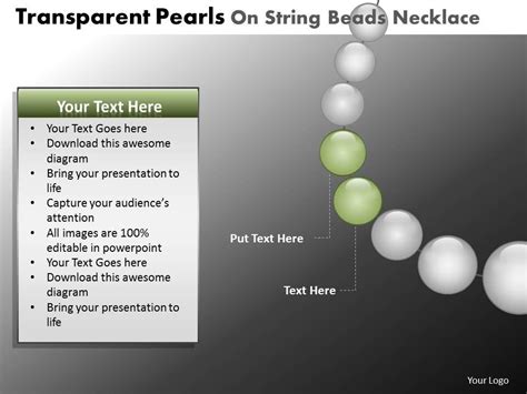 Transparent Pearls On String Beads Necklace Powerpoint Slides And Ppt Templates DB PowerPoint