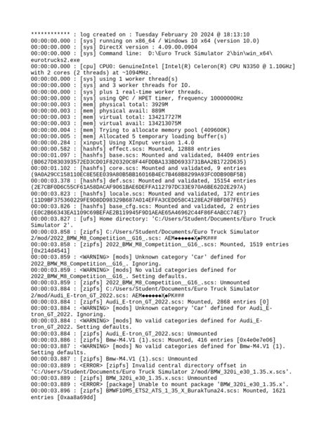 game log pdf computer science system software