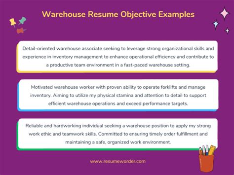 21 Warehouse Resume Objective Examples And Samples Resumeworder