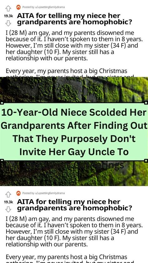 Year Old Niece Scolded Her Grandparents After Finding Out That They Purposely Don T Invite