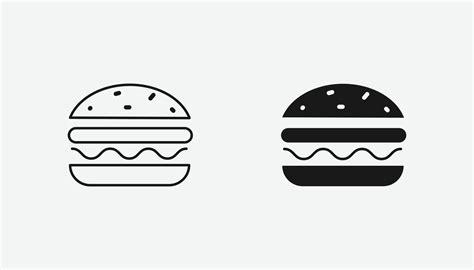 burger icon vector art icons and graphics for free download