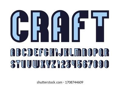 Dynamic Display Font Design Alphabet Letters Stock Vector Royalty Free Shutterstock