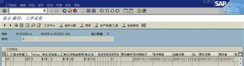 关于生产订单工序细节和ca03的问题 Sap后勤及hr Itpub论坛－专业的it技术社区