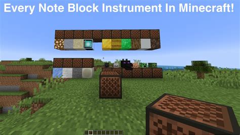 Every Note Block Sound In Minecraft Youtube