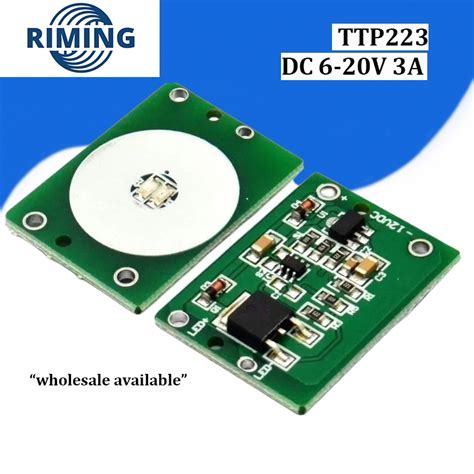 12v Capacitive Touch Switch Sensor Module Push Button Touching Key Module Jog Latch With Relay