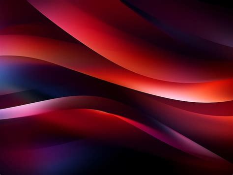 Premium Photo Dark Red Abstract Background With Wavy Stripes Ai Generative