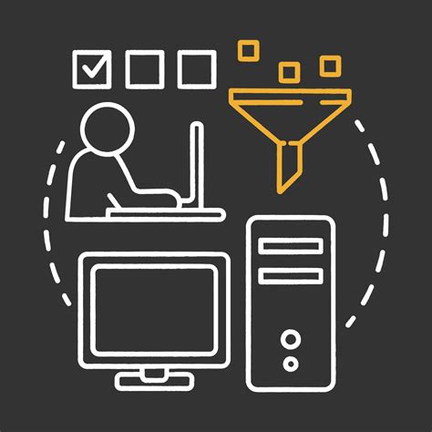 Black Box Testing Chalk Concept Icon Software Development Idea Thin Line Illustration