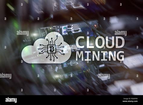 Cloud Computing Data Or Cryptocurrency Bitcoin Ethereum Mining In