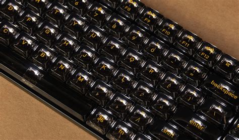 Keychron Black Translucent 129 Key Lsa Profile Abs Keycap Set