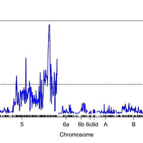 Qtl Analysis Using The Binary Interval Mapping Model Results Indicate
