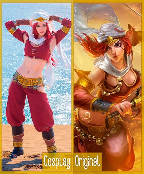 Two Pictures Of The Same Woman In Different Outfits One With Red Hair And One With Blonde Hair