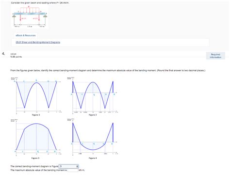 solved consider the given beam and loading where p 26