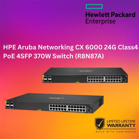 Hpe Aruba Networking Cx 6000 24g Class4 Poe 4sfp 370w Switch R8n87a Shopee Malaysia