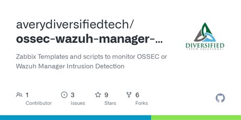 Github Averydiversifiedtech Ossec Wazuh Manager Zabbix Zabbix Templates And Scripts To