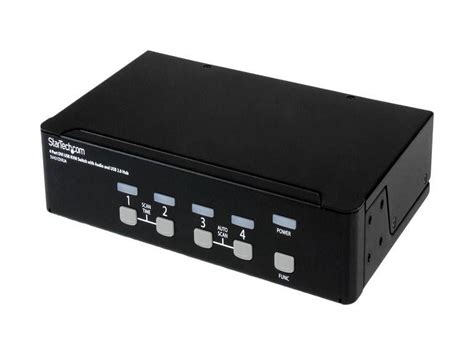 StarTech 4 Port DVI USB KVM Switch With Audio And USB 2 0 Hub Walmart Com