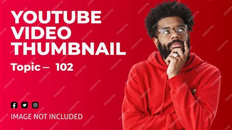 Premium Vector Youtube Thumbnail Design With Text Full Editable Template