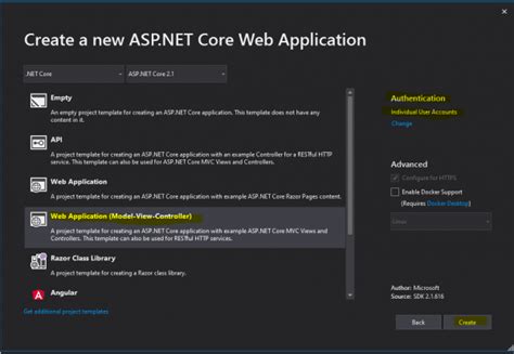 Set Up Active Directory Federation Services Ad Fs 50 Create An Aspnet Core Web Application