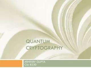PPT Quantum Cryptography PowerPoint Presentation Free Download ID 5362977