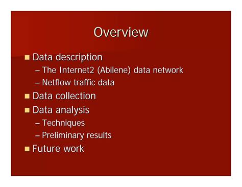network flow analysis pdf
