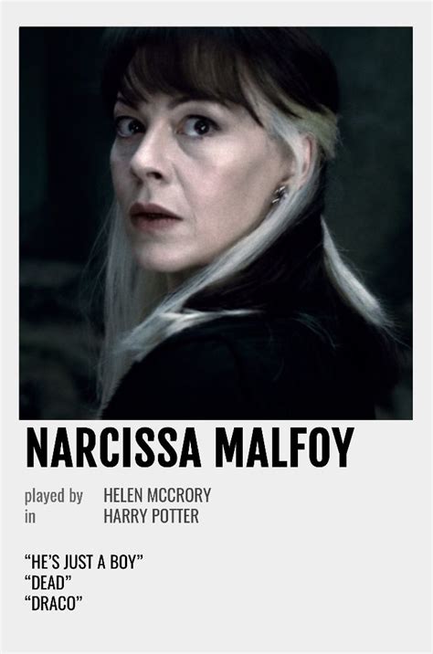 Narcissa Malfoy Polaroid Poster Artofit