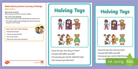 Halving And Sharing Maths Mastery Foundation Planning