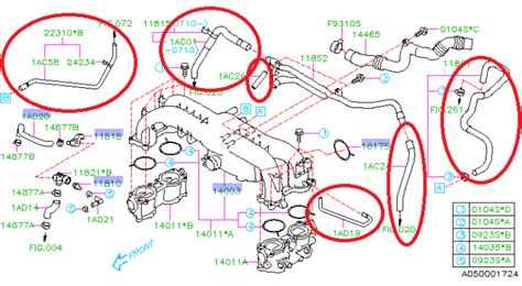 Subaru Oem Pcv Hose Kit 08 11 Wrx