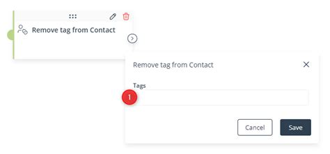 workflow action remove tag from contact support salesmanago