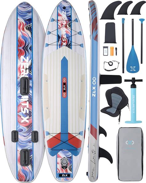 Zlx 105 Ft Inflatable Stand Up Paddle Board Premium Sup Board For