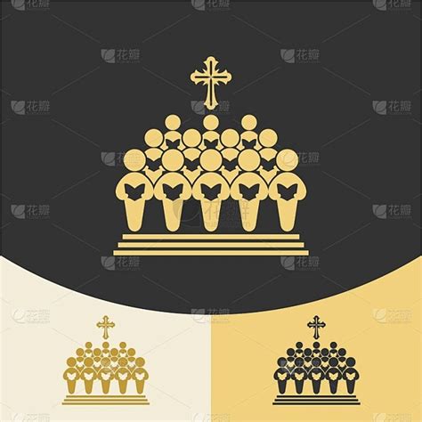 基督教教堂唱诗班的标志。