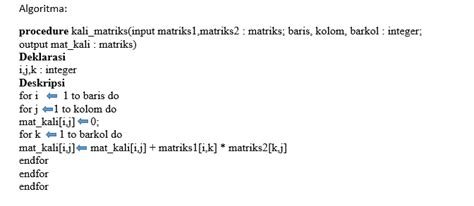 PERKALIAN DUA MATRIKS BLOG BAGUS PRASETIYA