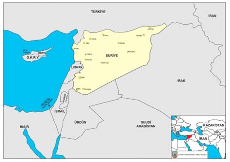 Detaylı Suriye Haritası Fiziki Ve Siyasi Harita Şehirler Ve Başkent