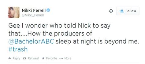 The Bachelorette 2014 Nick Viall And Andi Dorfman Sex Scandal Nikki Ferrell Slams Producers