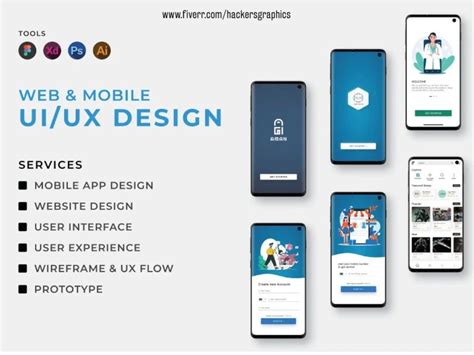 Stunning UX Ui Design With Prototype For Your Mobile App Upwork