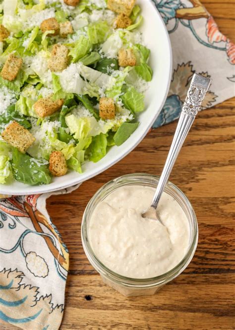 Creamy Caesar Dressing Barefeet In The Kitchen