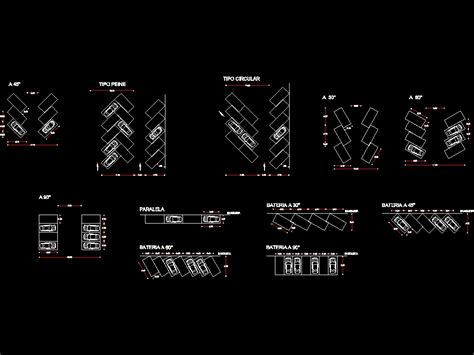 Tipos De Estacionamientos En Autocad Descargar Cad Gratis 18999 Kb