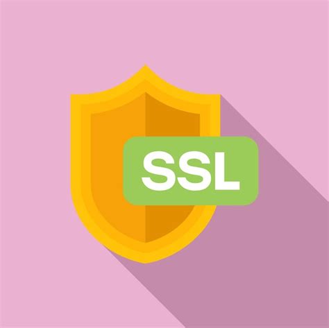 Premium Vector Ssl Certificate Shield Icon Flat Vector Safe Data Safety Security