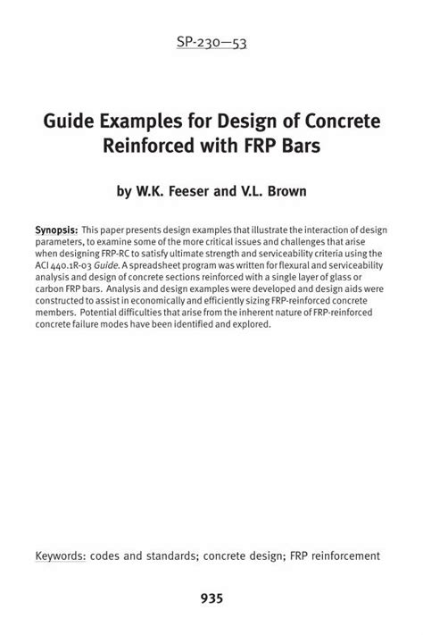 Pdf Guide Examples For Design Of Concrete Reinforced With Frp … Dokumen Tips