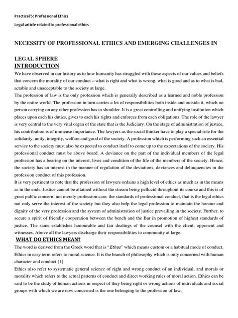 professional ethics practical 05 pdf lawyer legal ethics