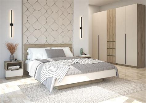 Модульная спальня БОХО Дуб крафт серый Кашемир купить оптом и в