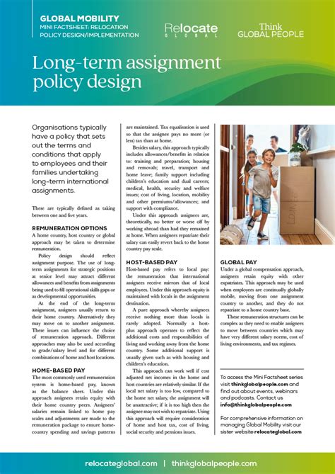 Long Term Assignment Policy Design Long Term Assignment Policy Design