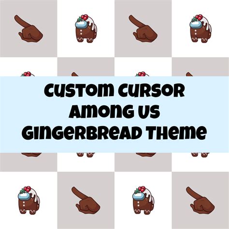 Cursor Custom Cursor Among Us Gingerbread Theme For Chrome Cursor Space